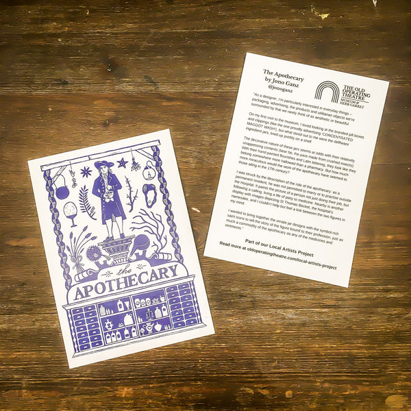 A5 Storycard - Jono Ganz Design – The Old Op Apothecary Shop